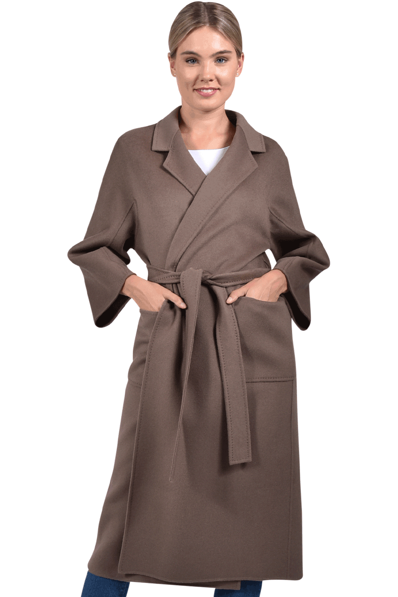 Woll-Mantel mit Bindegürtel von ARMA